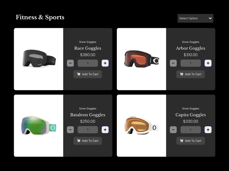 Woo Shop With Dropdown Filter - Aquarium Holgen